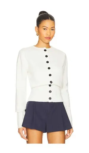 ALL THE WAYS Brittany Button Up Sweater - Ivory