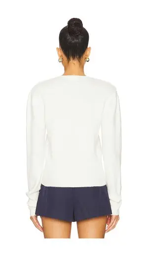 ALL THE WAYS Brittany Button Up Sweater - Ivory