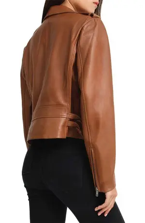 BELLE & BLOOM Leather Moto Jacket