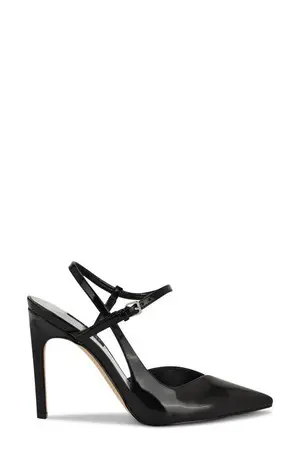 Nine West Ankle Strap Pointed Toe Pumps - Black