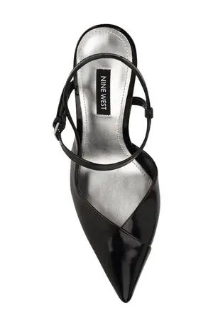Nine West Ankle Strap Pointed Toe Pumps - Black