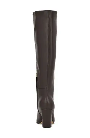 Nine West Adera Pointed Toe Knee High Boots - Dark Brown