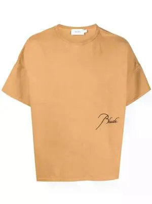 Rhude Embroidered-logo Cotton T-shirt