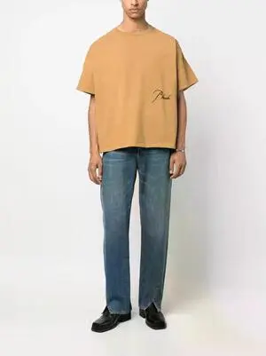 Rhude Embroidered-logo Cotton T-shirt