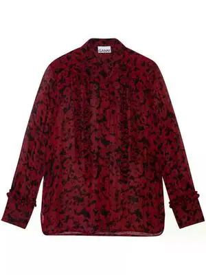 Ganni Long Sleeve Shirts For Women