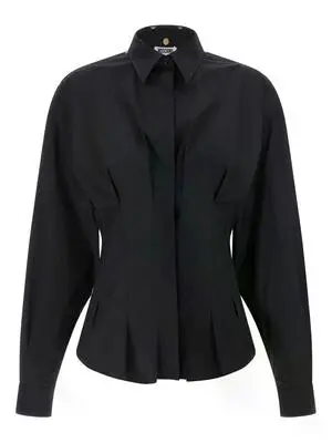 Moschino Polka Dot Pleated Shirt