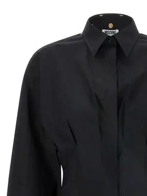 Moschino Polka Dot Pleated Shirt
