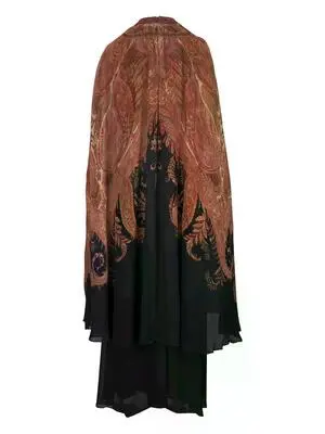 Zimmermann Paisley-print Cape Maxi Dress