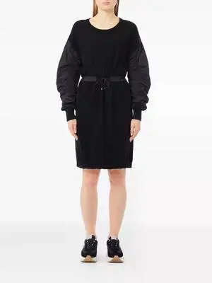 Liu Jo Drawstring Mini Dress With Cuffed Sleeves