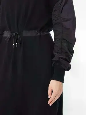 Liu Jo Drawstring Mini Dress With Cuffed Sleeves