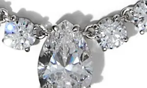 Nadri Everleigh Cubic Zirconia Collar Necklace - Rhodium