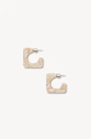 Machete Square Earrings
