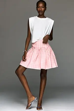 MARE MARE Plaid Mini Skirt - Pink Plaid
