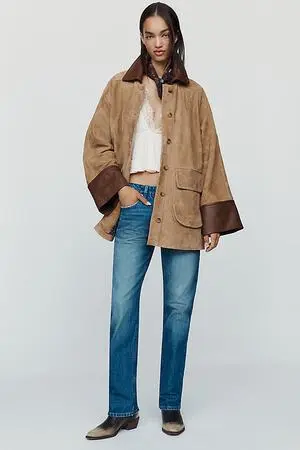 PILCRO Adelaide Suede Barn Jacket