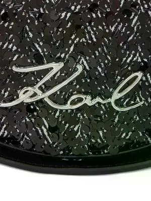 Karl Lagerfeld Signature Herrin Sequined Crossbody Bag