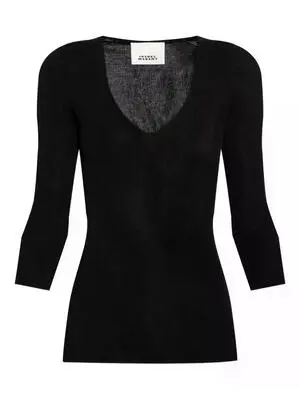 Isabel Marant Ribbed V-neck Top