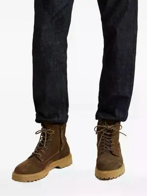 Woolrich Lace-up Zip Boots