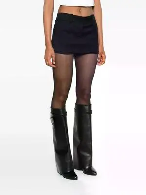 VESTIAIRE D'UN OISEAU LIBRE Layered Wool Shorts