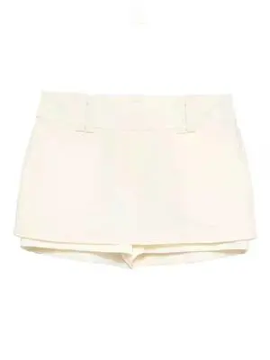 VESTIAIRE D'UN OISEAU LIBRE Wool Skort - White