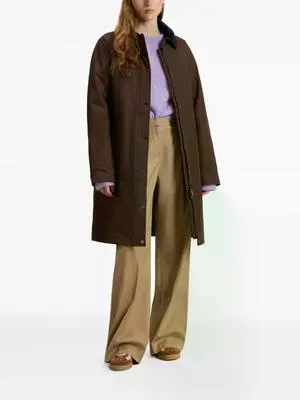 Woolrich Single-breasted Coat - Brown