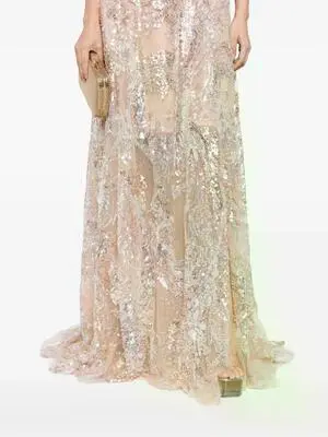 SAIID KOBEISY Embroidered Gown