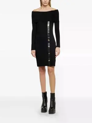 SIMONA CORSELLINI Off-shoulder Mini Dress With Button Detail
