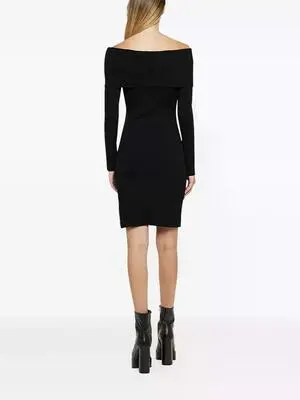 SIMONA CORSELLINI Off-shoulder Mini Dress With Button Detail