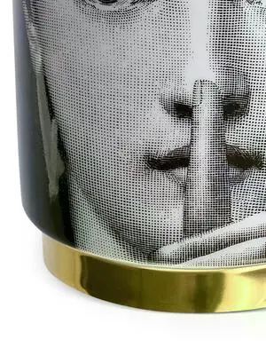 FORNASETTI Silenzio Gold-base Candle