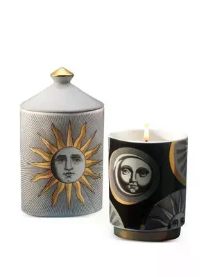FORNASETTI Sun Moon Candle - Black