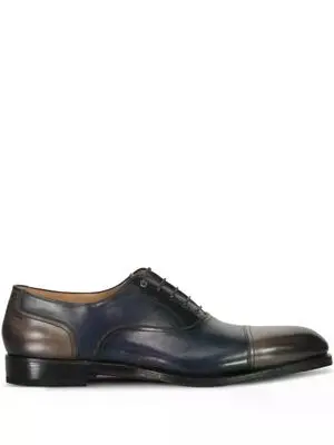 FERRAGAMO Leather Panelled Shoes
