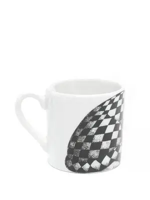 FORNASETTI Set 2 Coffee Cups High Fidelity Black