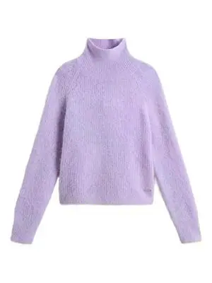 Woolrich High-neck Alpaca-blend Sweater - Purple