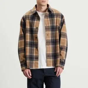 A.p.c. Bobby Check Wool Overshirt - Dark Navy