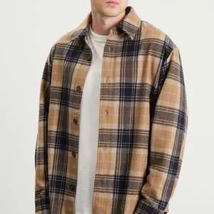 A.p.c. Bobby Check Wool Overshirt - Dark Navy