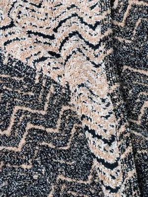 Missoni Striped Cotton-terry Jacquard Hooded Robe - Brown