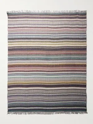 Missoni Blur Fringed Jacquard-knit Wool-blend Throw