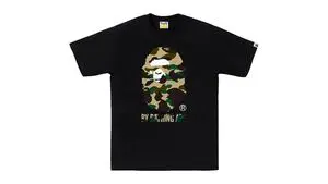A BATHING APE 1st Camo Bathing Ape Tee Shirt - Black/yellow