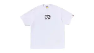 A BATHING APE Frankenstein Logo Relaxed Fit Tee Shirt - White