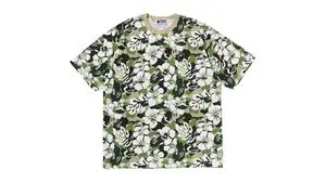 A BATHING APE Abc Resort Camo Relaxed Fit Tee Shirt - Green