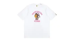 A BATHING APE Baby Milo Graphic Tee - White