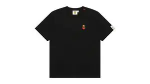 A BATHING APE Baby Milo Apple Tee - Black
