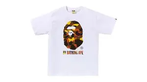BAPE 1st Camo By Bathing Ape Tee Shirt White/orange