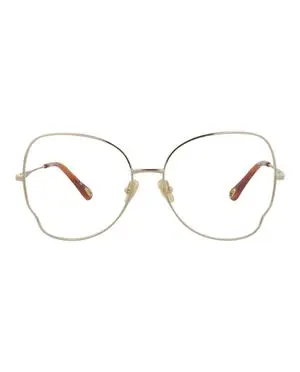 Chloé Cat Eye Metal Optical Frames - Gold Gold Transparent (ch0098o/30012434/005)
