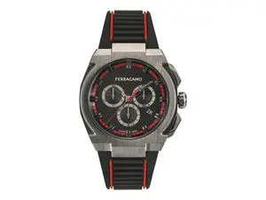 FERRAGAMO Supreme Chrono Silicone Watch - Stainless Steel