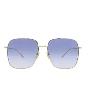 Gucci Square Frame Metal Sunglasses - Gold Gold Violet (gg1031s/30011783/004)