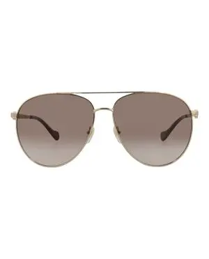 Gucci Aviator Sunglasses - Gold Gold Brown (gg1088s/30012964/002)