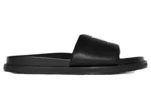 Amiri Leather Slide - Black/white