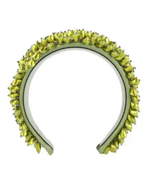 Gucci Beaded Headband - Green