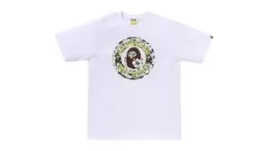 A BATHING APE Abc Resort Camo Busy Works Tee Shirt - White