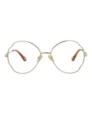 Chloé Round-frame Metal Optical Frames - Gold Gold Transparent (ch0097o/30012431/001)